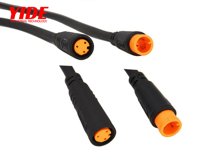48V 2A E Bike Connector Waterproof 3 Pin Male Connector Cable